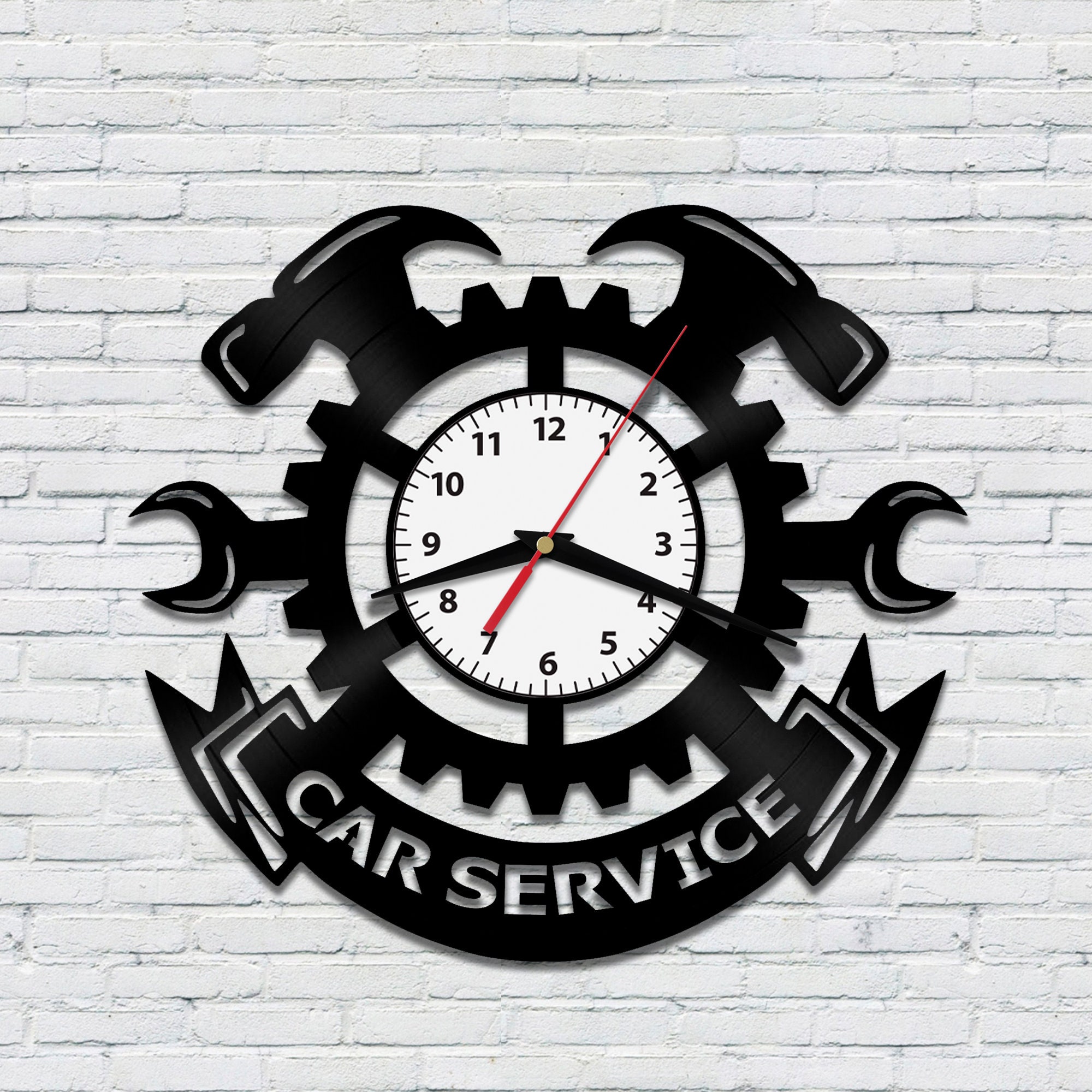 Motorcyclevector Vinyl Clock Digital File, Dxf / Cdr / Svg Cutter Cnc ...