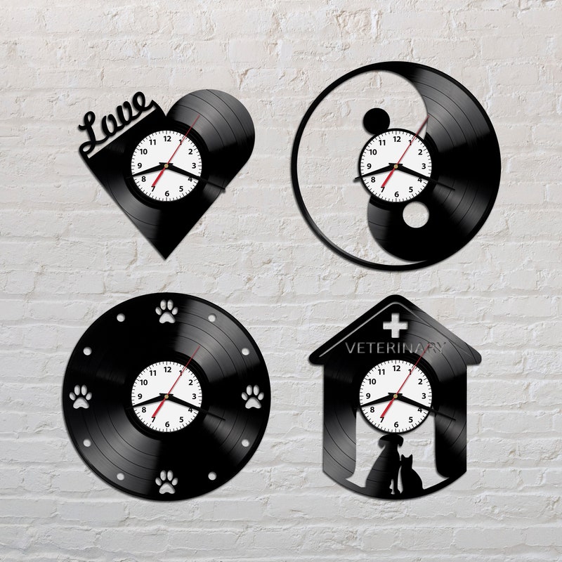 Vinyl Clock - Etsy