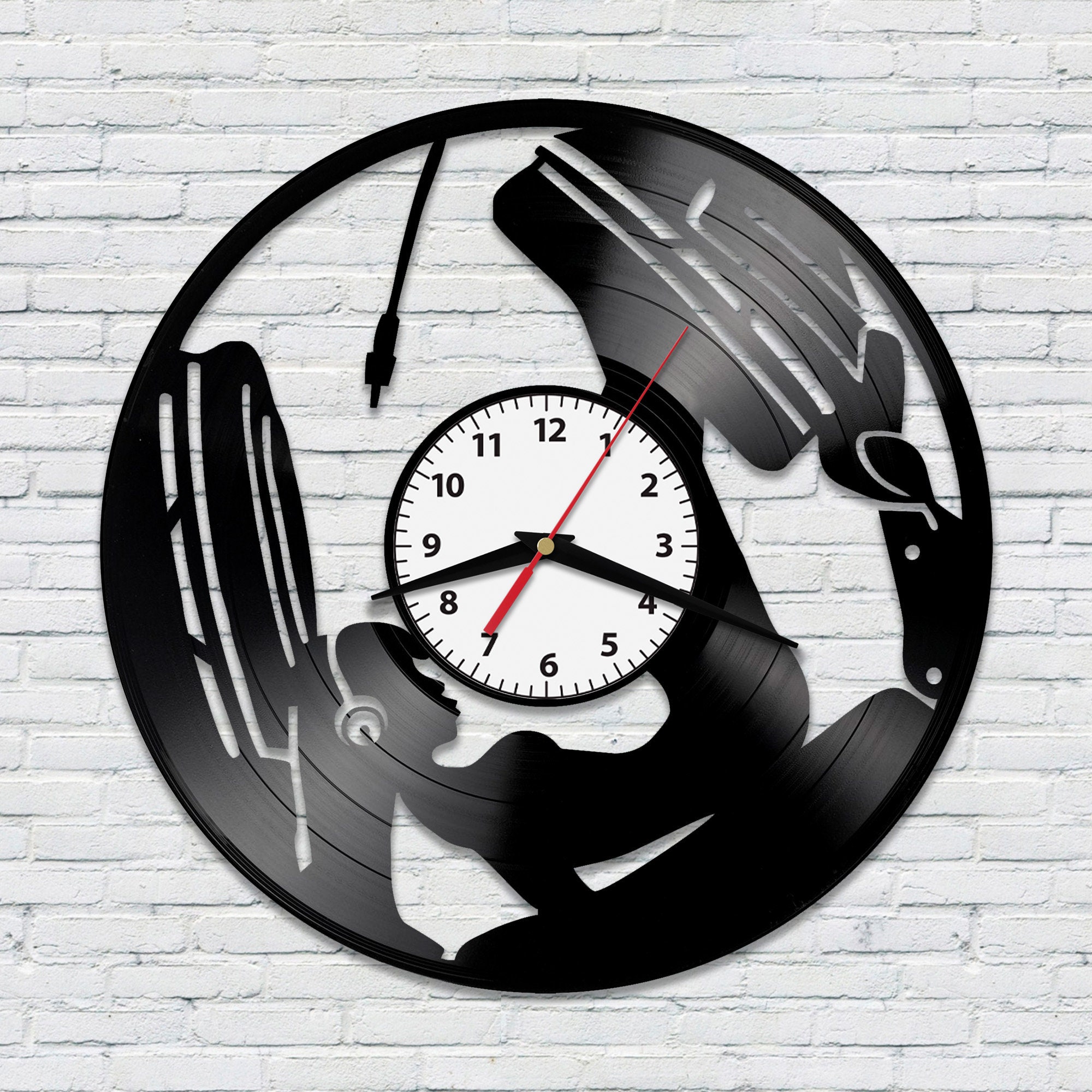 Music Vector File Vinyl Record Clock, Digital Cut File, Cnc Laser Cut ...