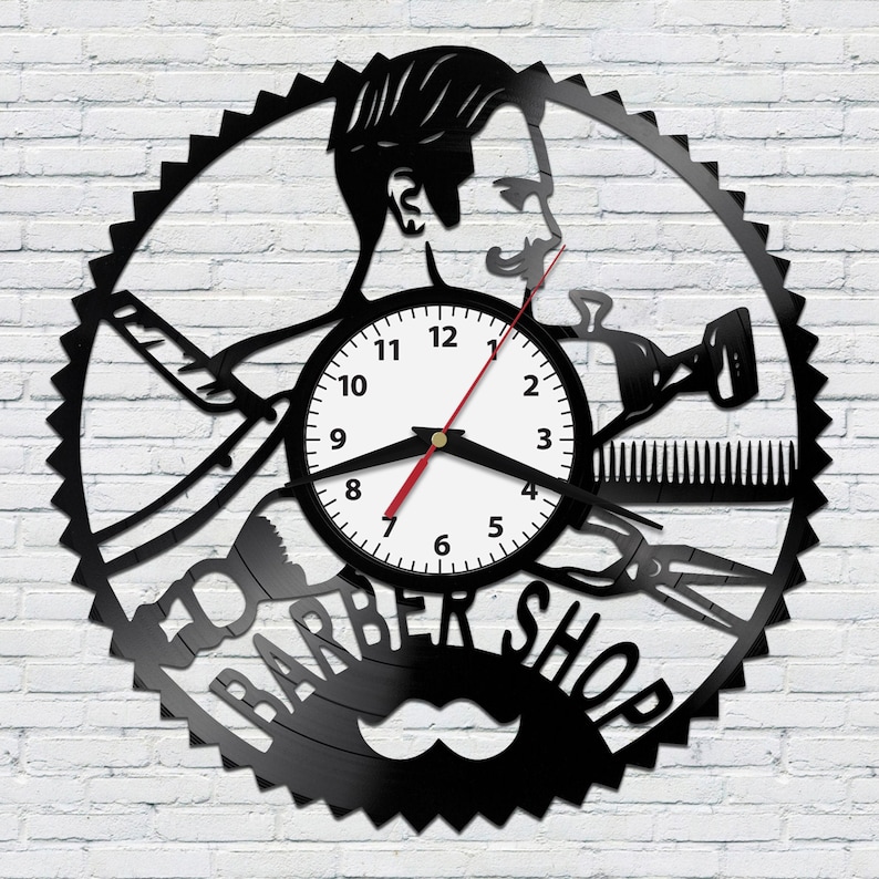 Vinyl Clock Record Vector Svg Dxf Cdr File for Cnc Laser Cutter ...