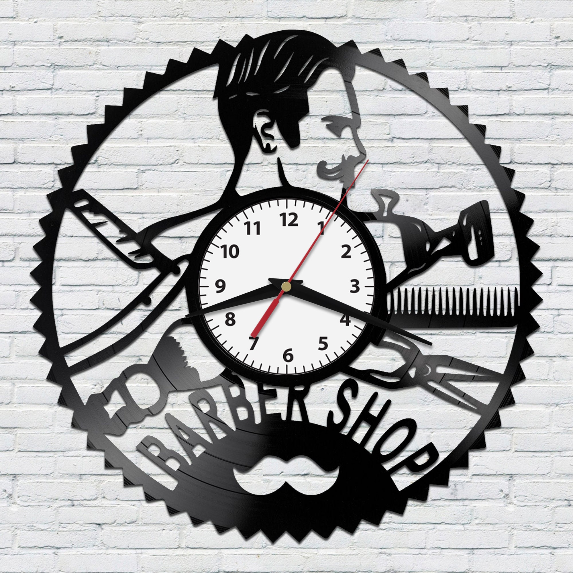Vinyl Clock Record Vector Svg Dxf Cdr File for Cnc Laser Cutter ...