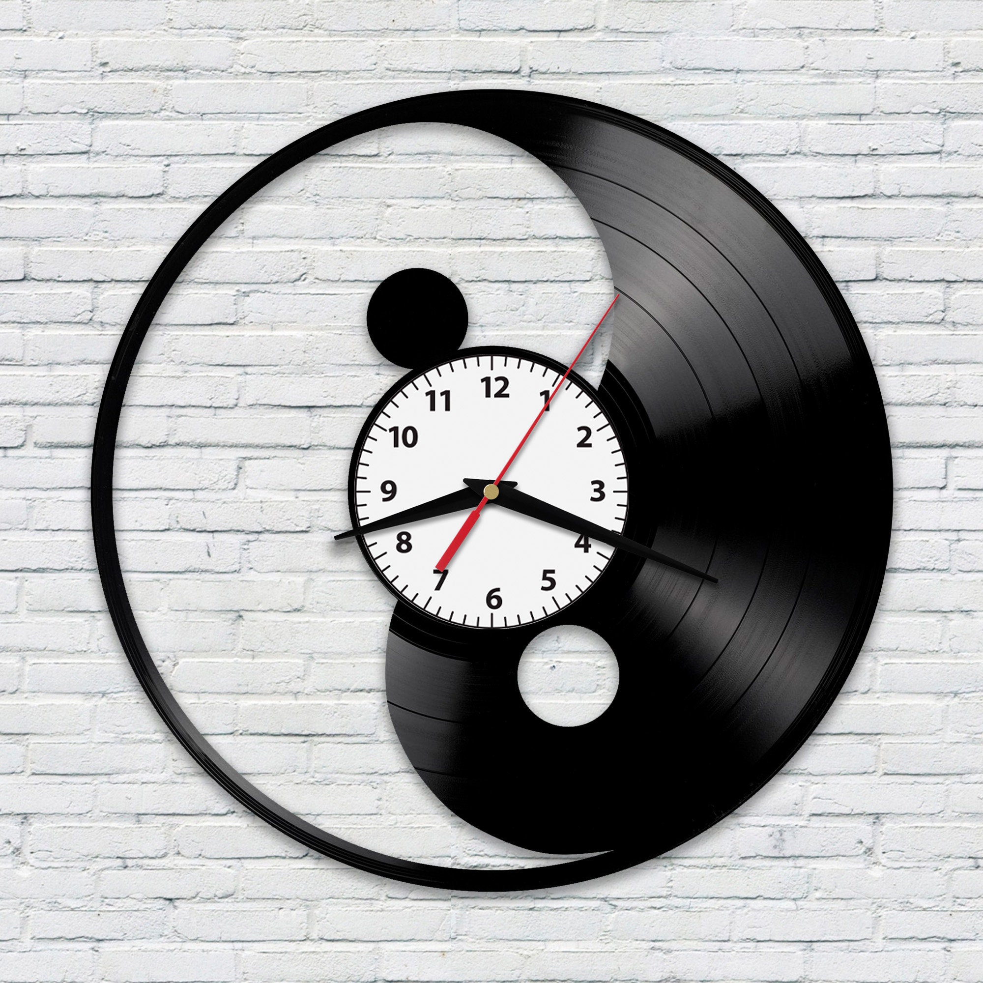 Vinyl Clock Digital Desing , Dxf Cdr Svg File Vinyl Clock, Laser ...