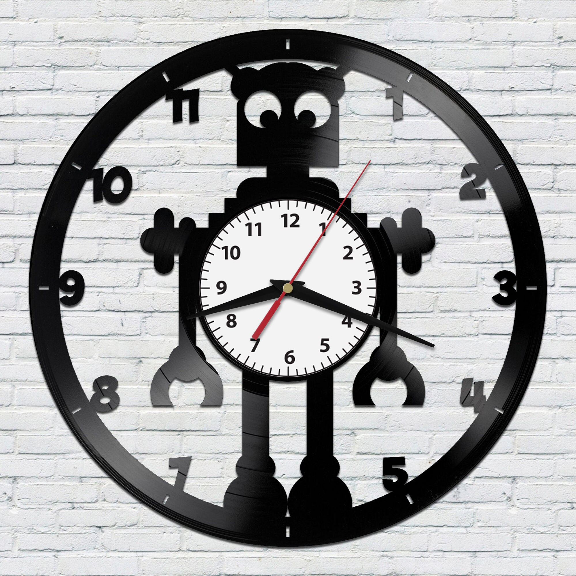 Vinyl Clock Record Vector Svg Dxf Cdr File for Cnc Laser Cutter ...