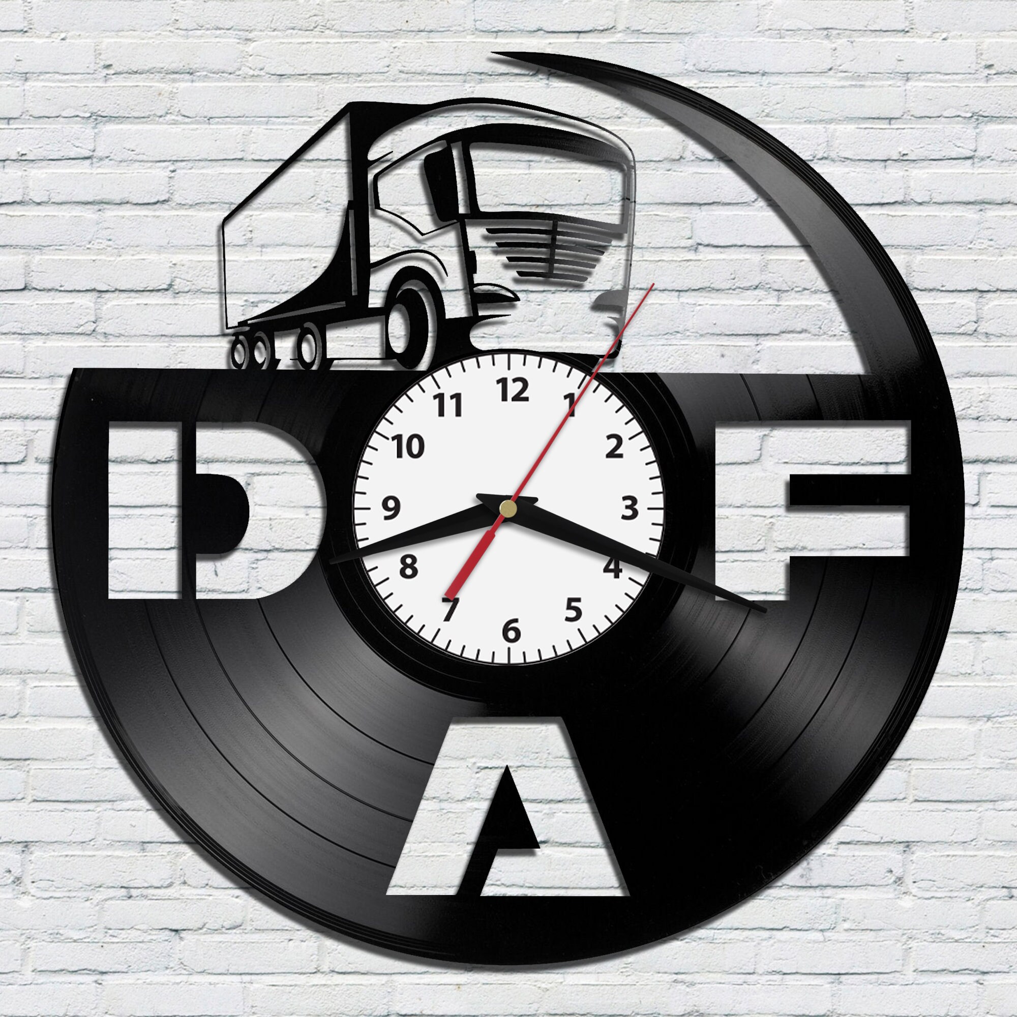 Car Vinyl Record Clock File – CNC Laser Cut Template for Truck ...