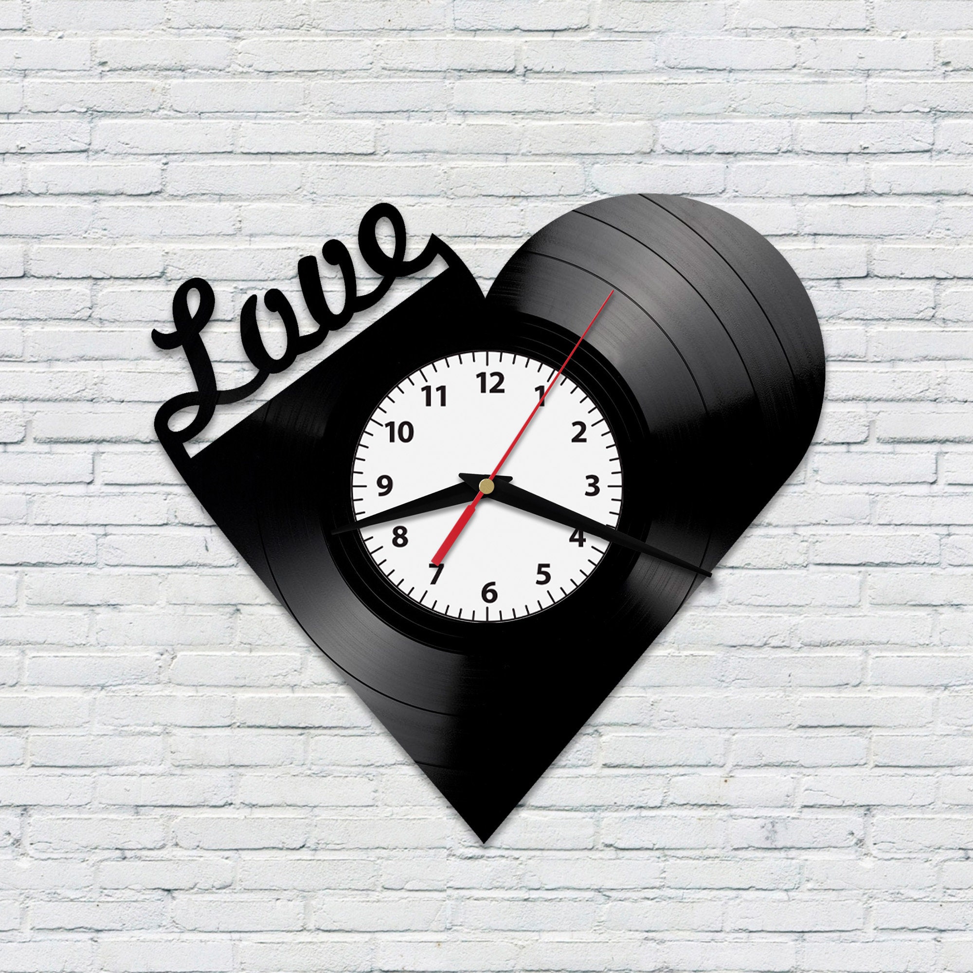 Vinyl Clock Digital Desing , Dxf Cdr Svg File Vinyl Clock, Laser ...