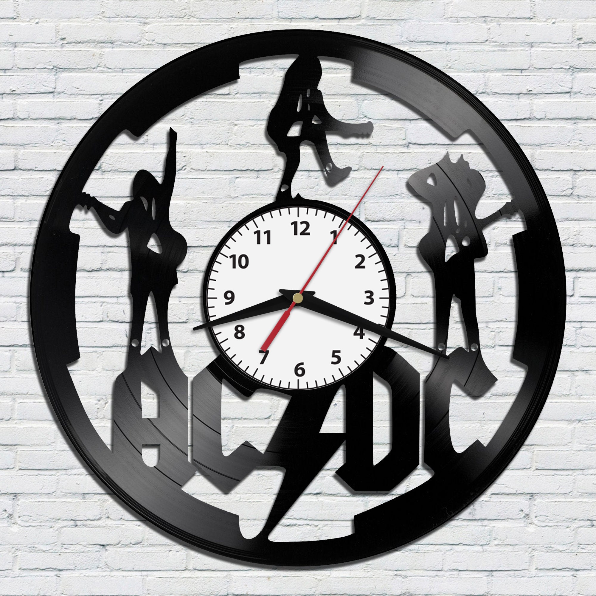 Rock Music Vinyl Clock Template – Laser Cut Vector File (digital ...