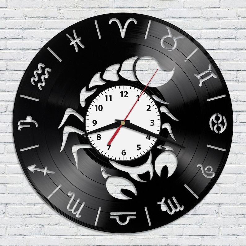 Zodiac Vinyl Clock Template – CNC Laser Cut File (svg Dxf Cdr ...