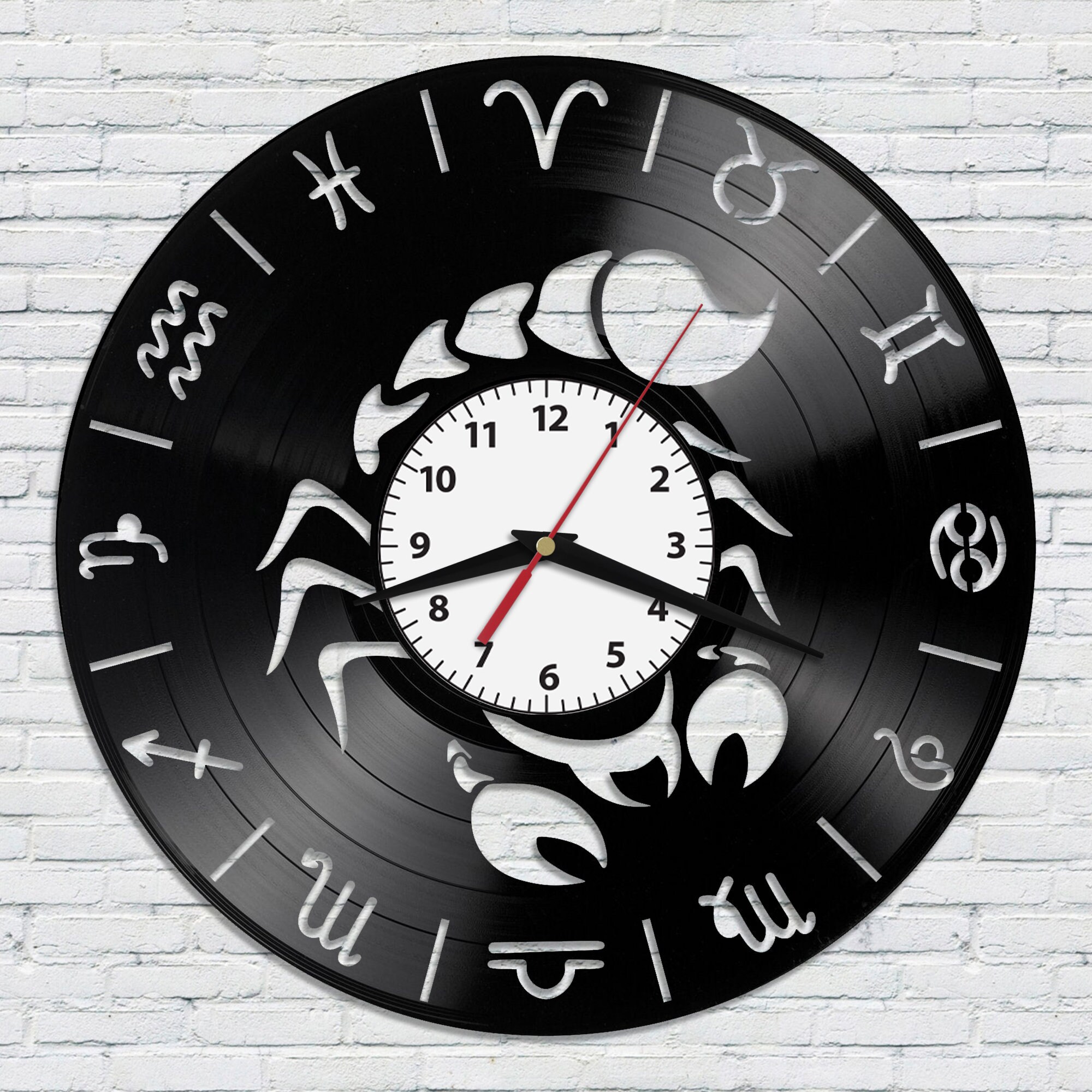 Zodiac Vinyl Clock Template – CNC Laser Cut File (svg Dxf Cdr ...