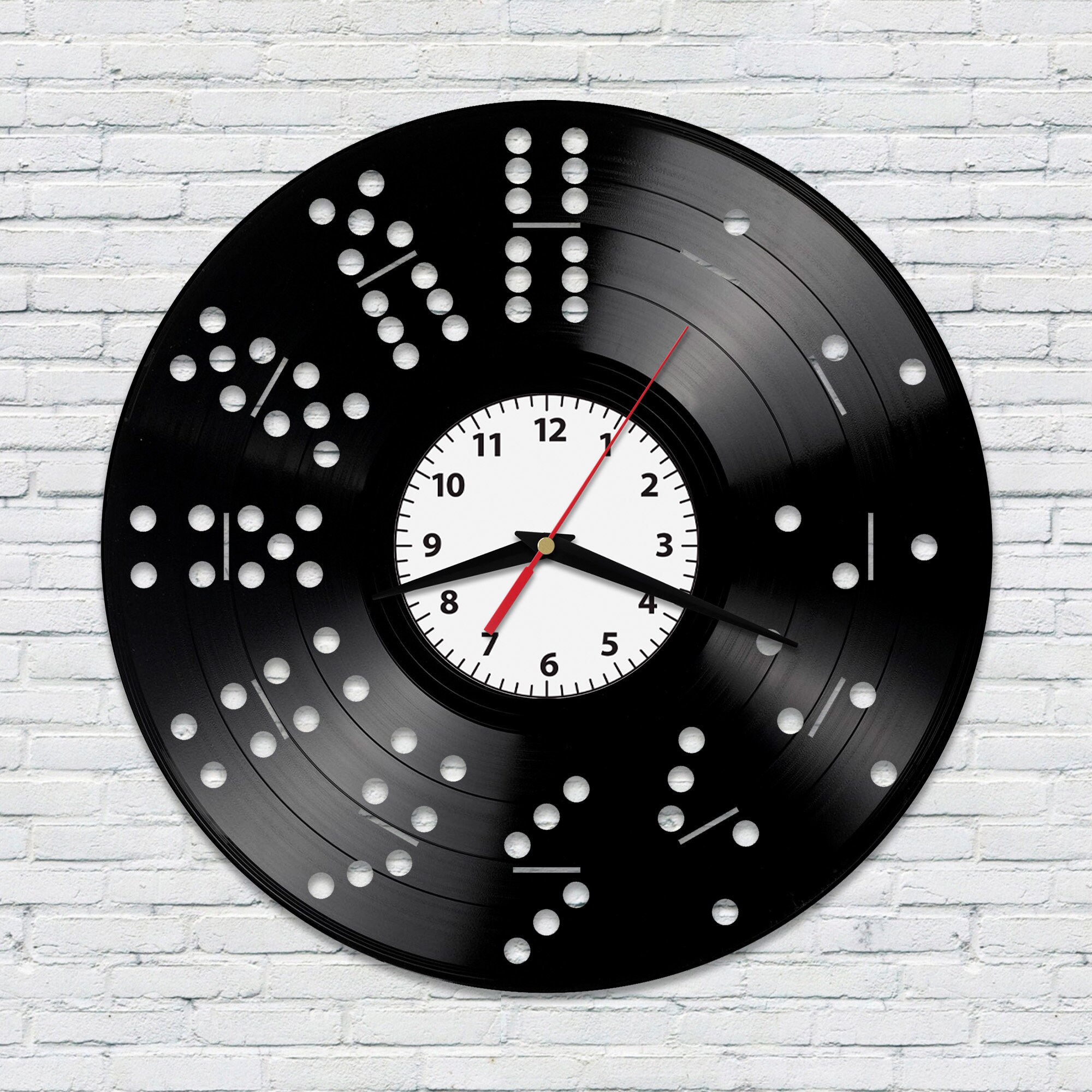 DXF CDR SVG File for Vinyl Clock, Cnc Laser Cut Vinyl Clock File ...