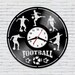 Football Vinyl Clock, Cnc Laser Cut File, Gym Cdr Dxf Svg Cutter Vector ...