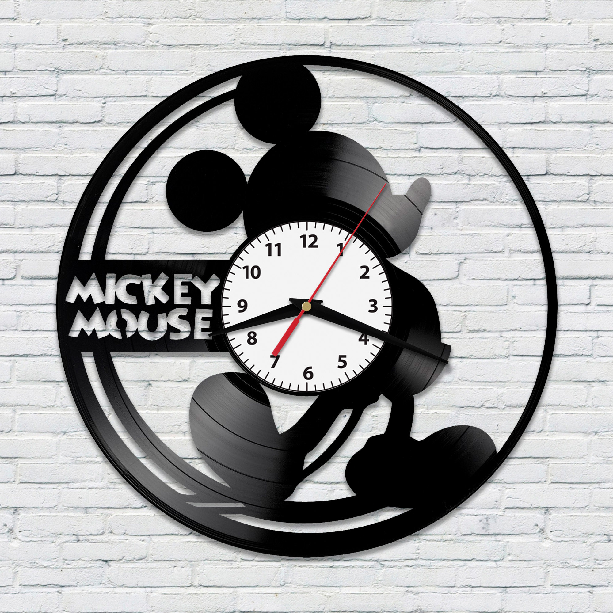 Cartoon Wall Vinyl Clock, Cartoon Svg, Cartoon Vinyl Clock Cdr, Dxf ...