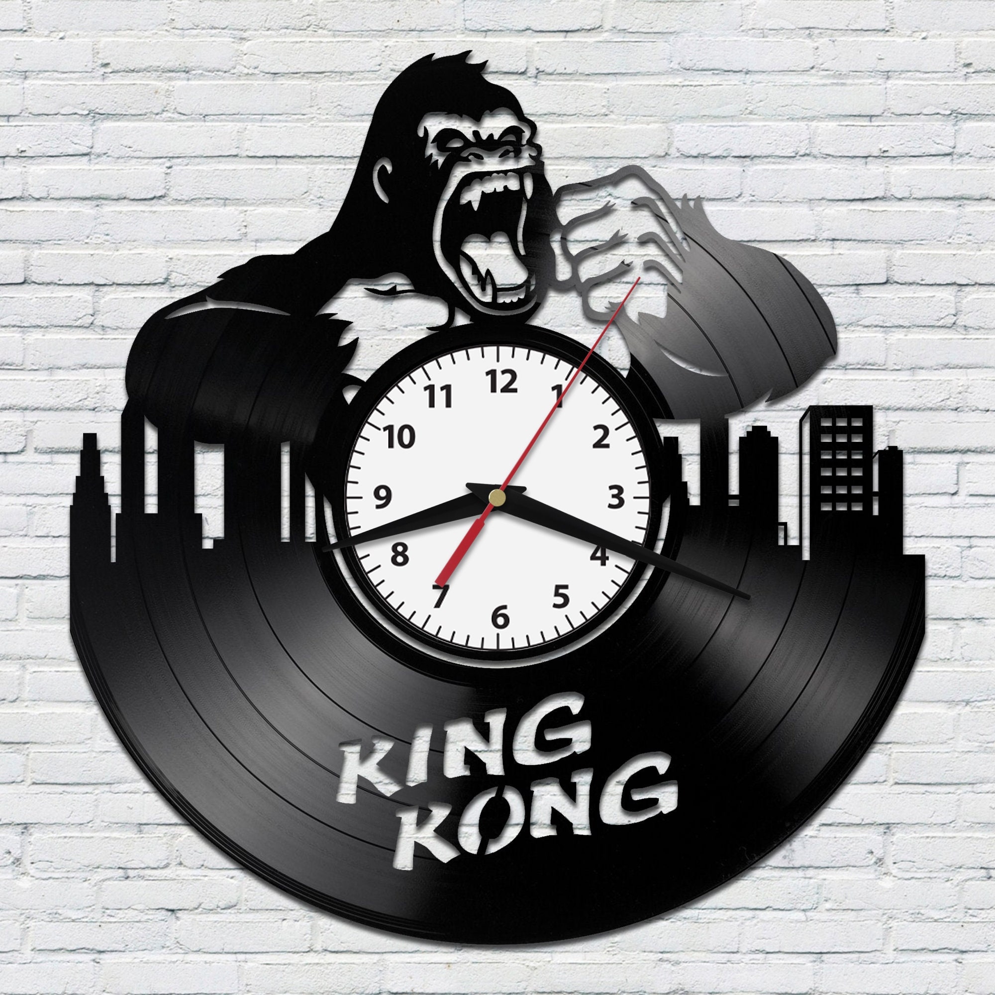 Movie Vinyl Clock Svg Dxf Cdr – Film Theme Wall Clock Digital Template ...