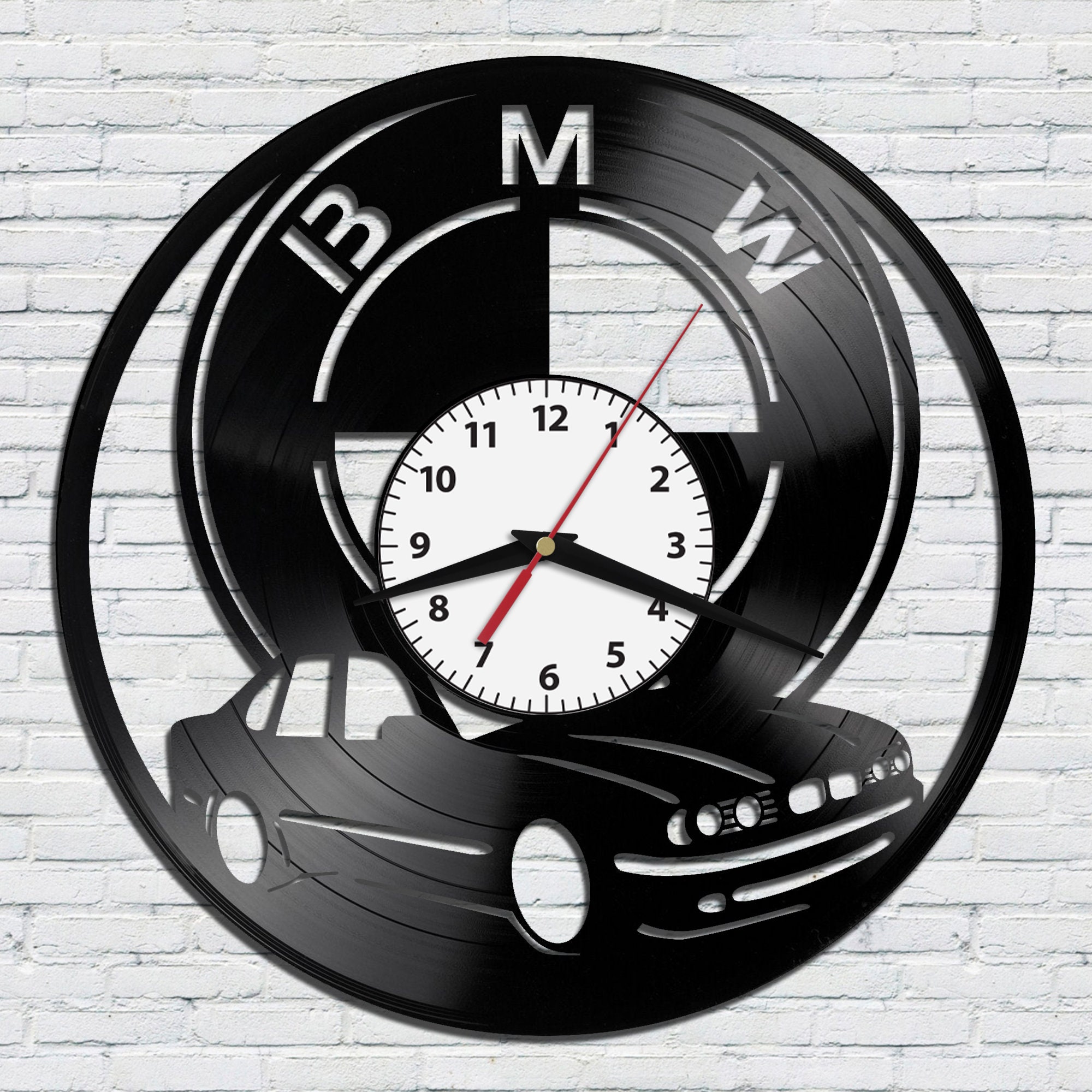 Car Vinyl Record Clock Digital Cnc Vector File, Vinyl Clock File for ...