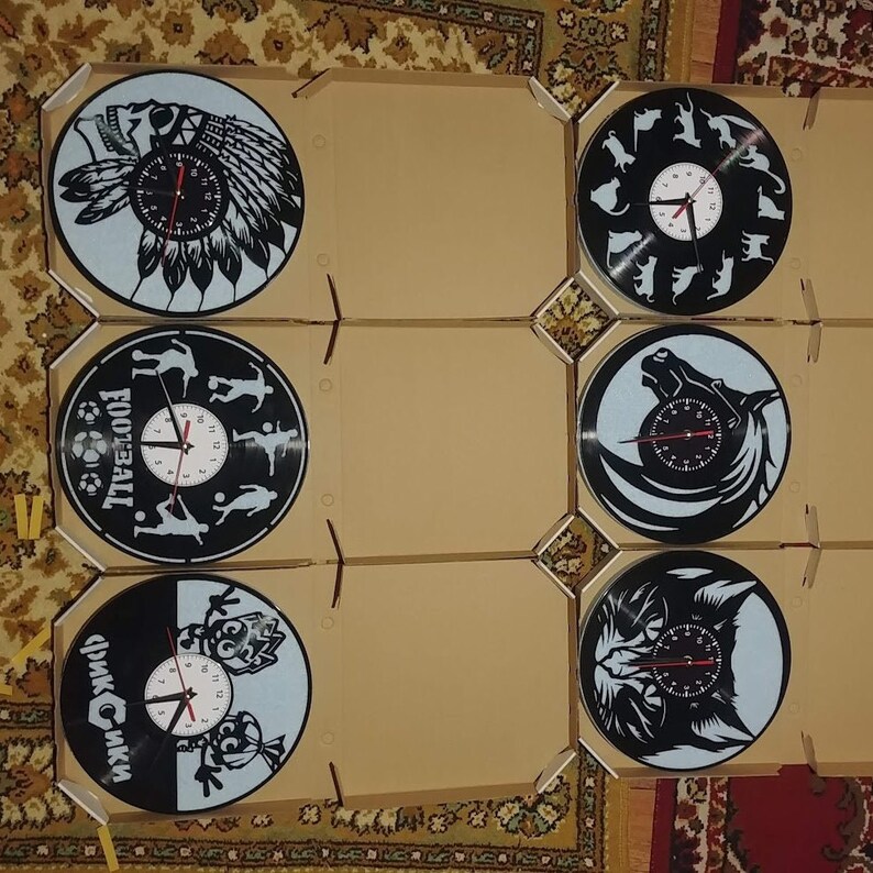 Football Vinyl Clock Cnc Laser Cut File Gym Cdr Dxf Svg - Etsy