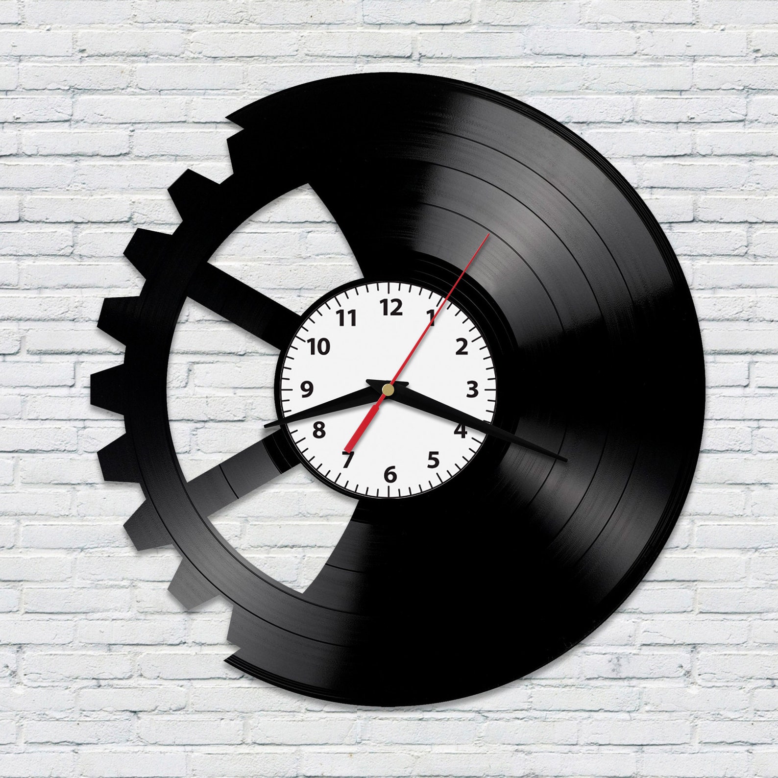 DXF CDR SVG File for Vinyl Clock, Cnc Laser Cut Vinyl Clock File ...