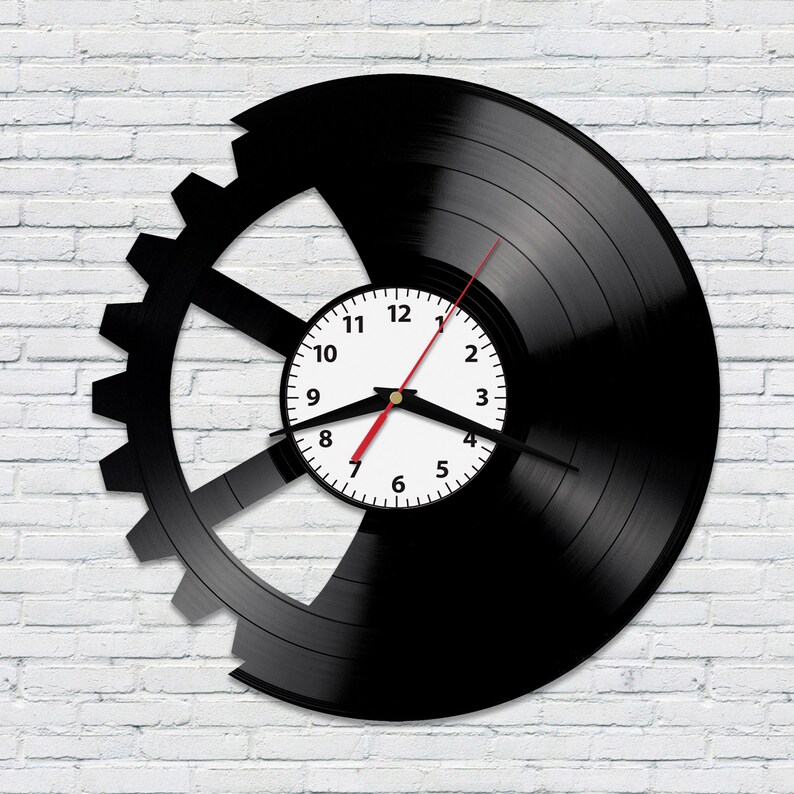 DXF CDR SVG File for Vinyl Clock, Cnc Laser Cut Vinyl Clock File ...