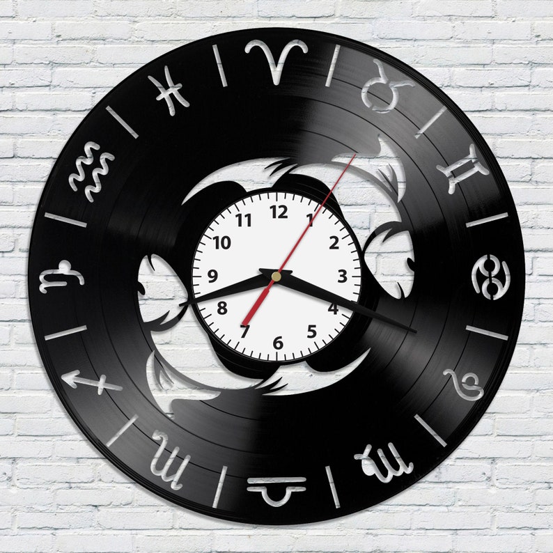 Zodiac Vinyl Clock Template – CNC Laser Cut File (svg Dxf Cdr ...