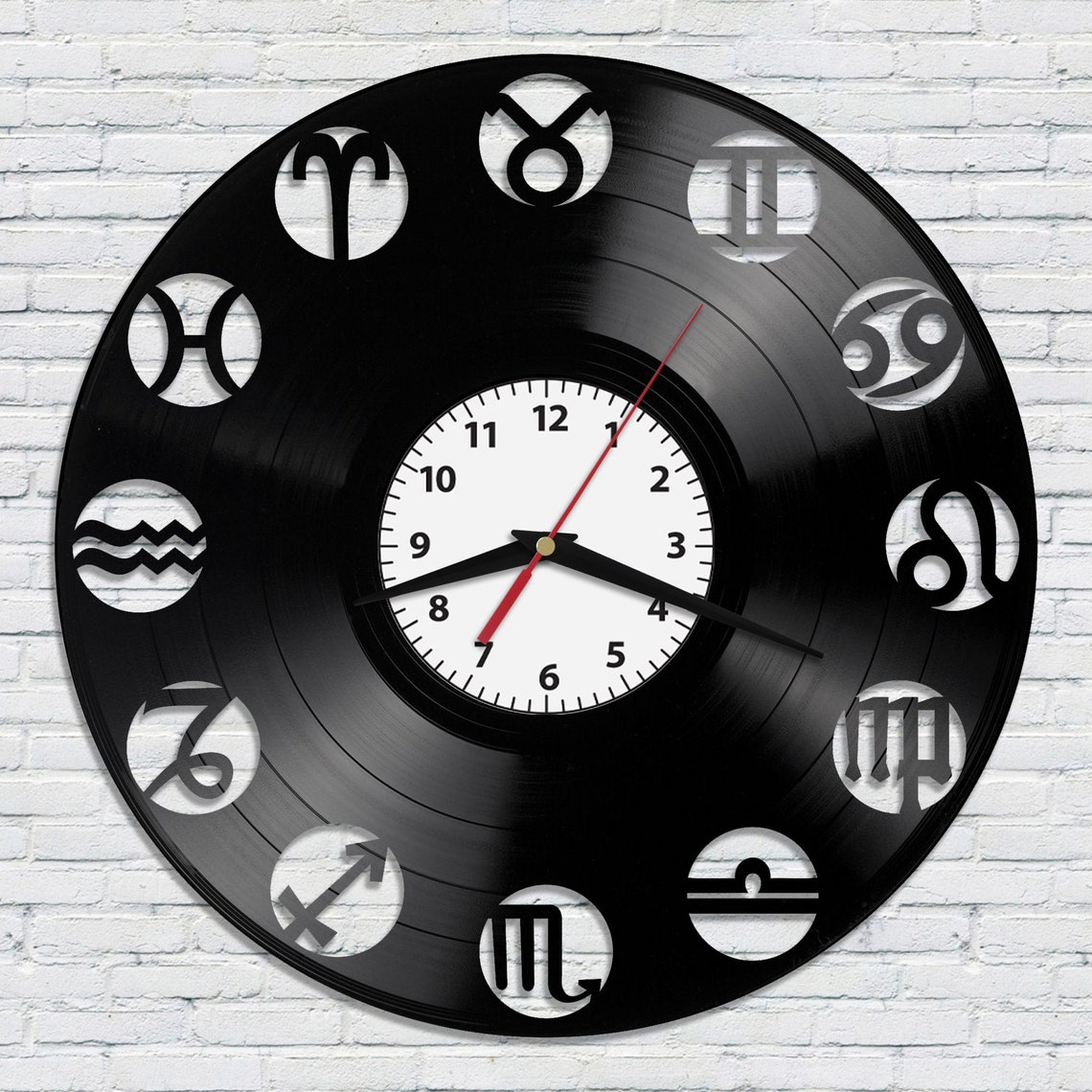 Zodiac Vinyl Clock Template – CNC Laser Cut File (svg Dxf Cdr ...