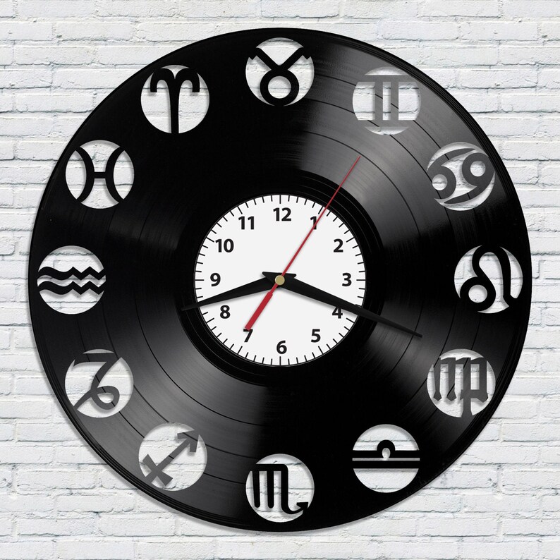 Zodiac Vinyl Clock Template – CNC Laser Cut File (svg Dxf Cdr ...