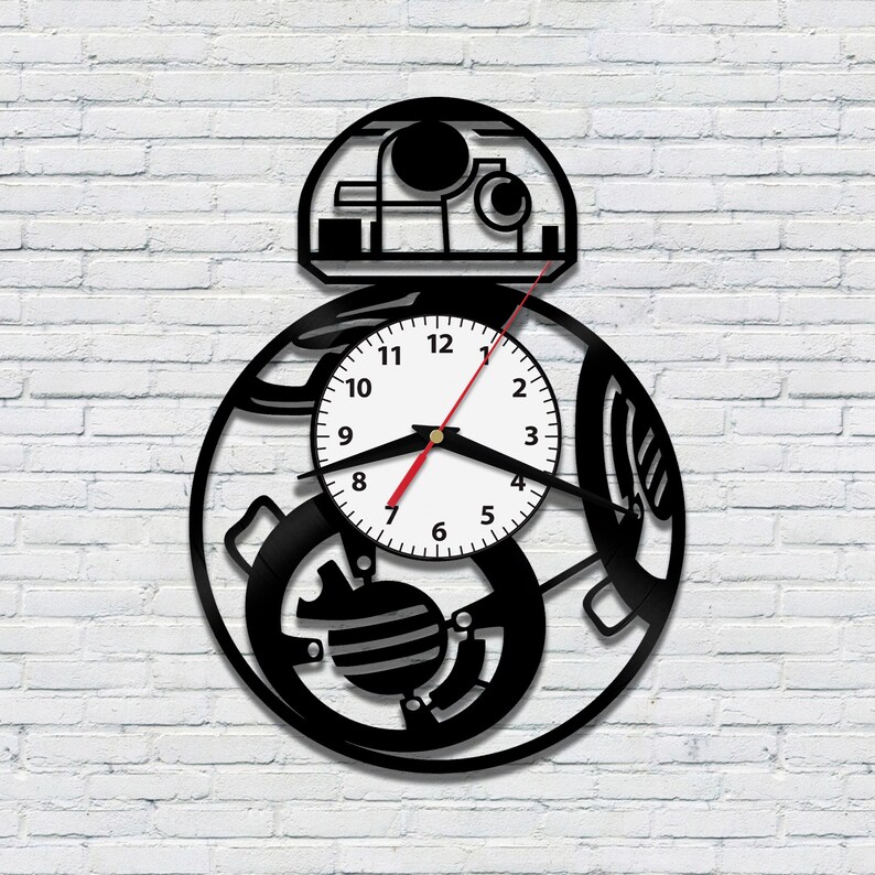 Star Wars Dxf Vinyl Clock, Digital Vector File Vinyl Clock, Cnc Vinyl ...