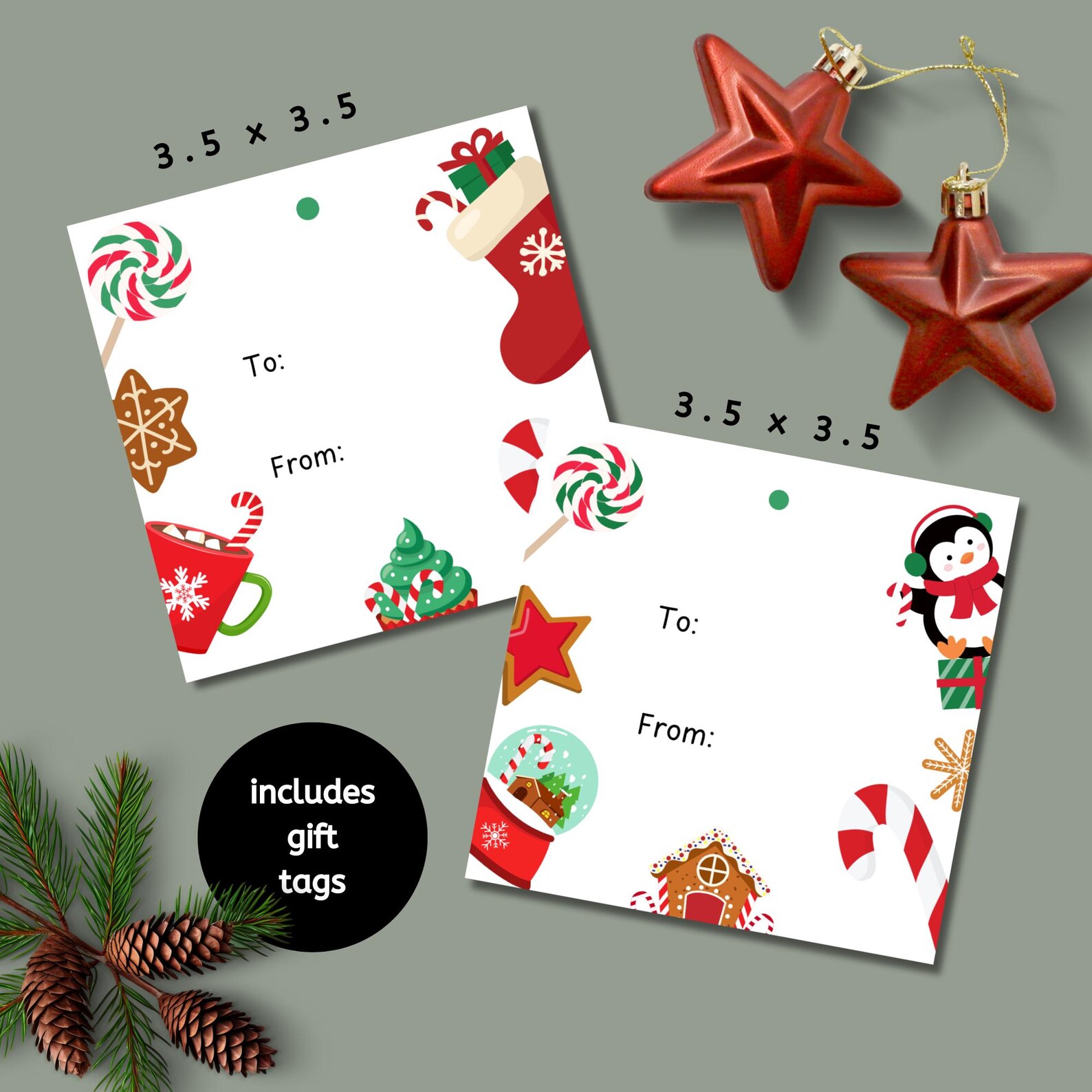 Legend of the Candy Cane Tag, Printable Candy Cane Holder, Christian ...