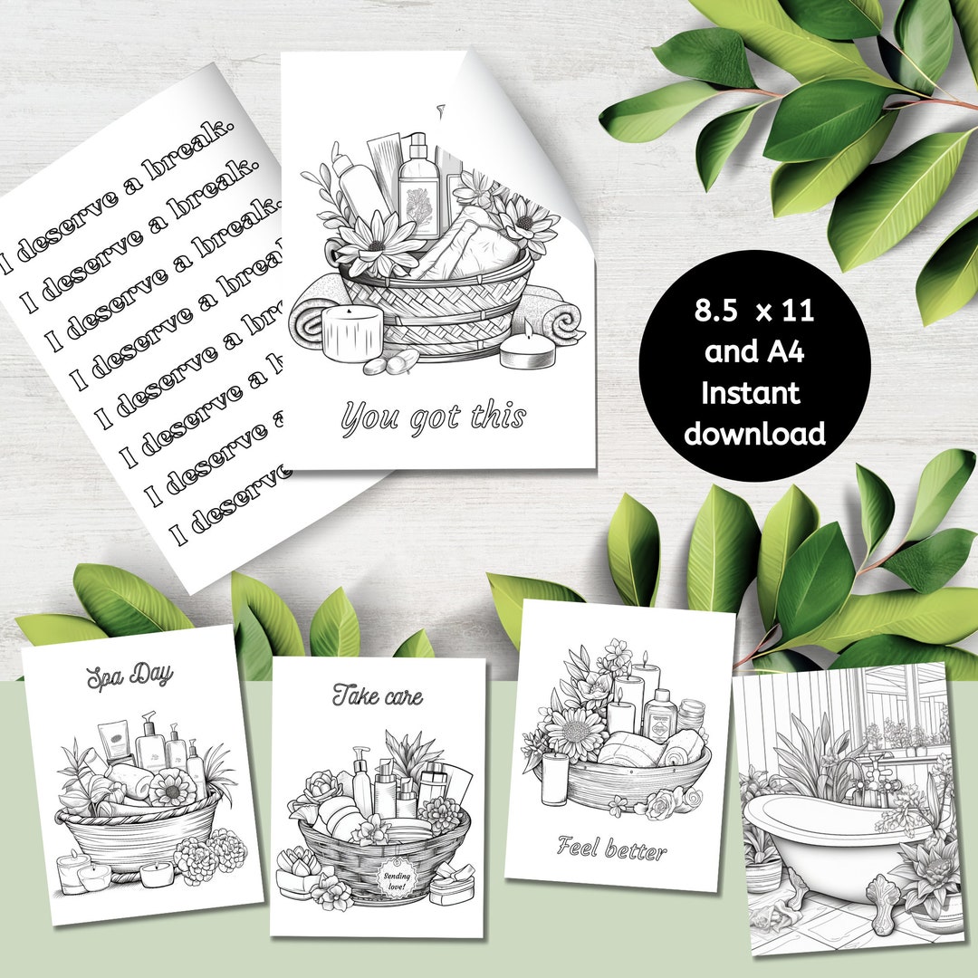 Get Well Soon Printable Coloring Pages, Feel Better Card, Printable ...