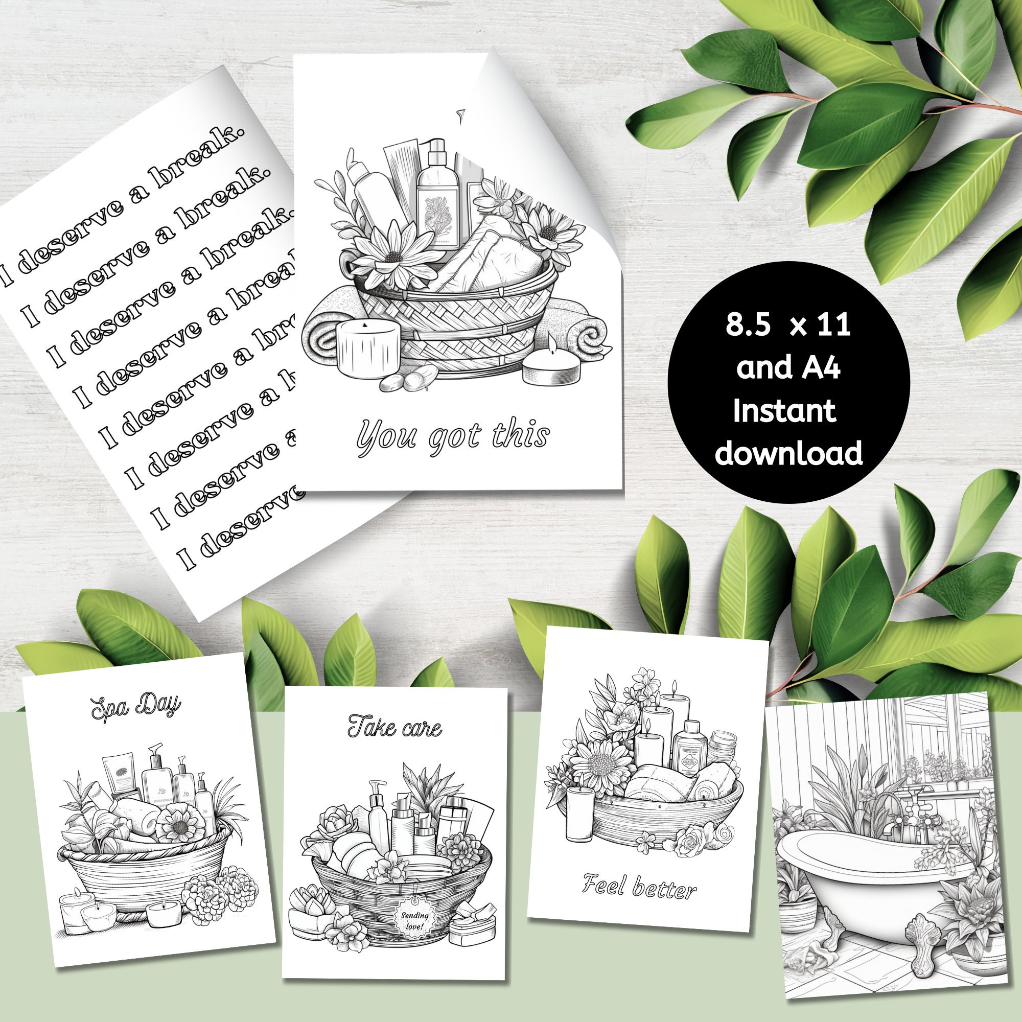 Get Well Soon Printable Coloring Pages, Feel Better Card, Printable ...