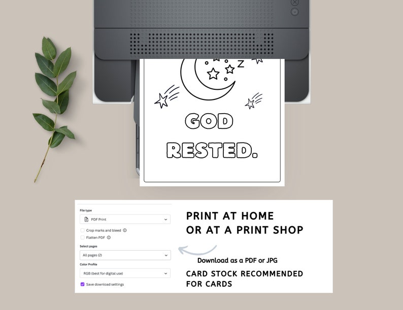 Days of Creation Coloring Pages, 7 Days of Creation Printable, Bible ...