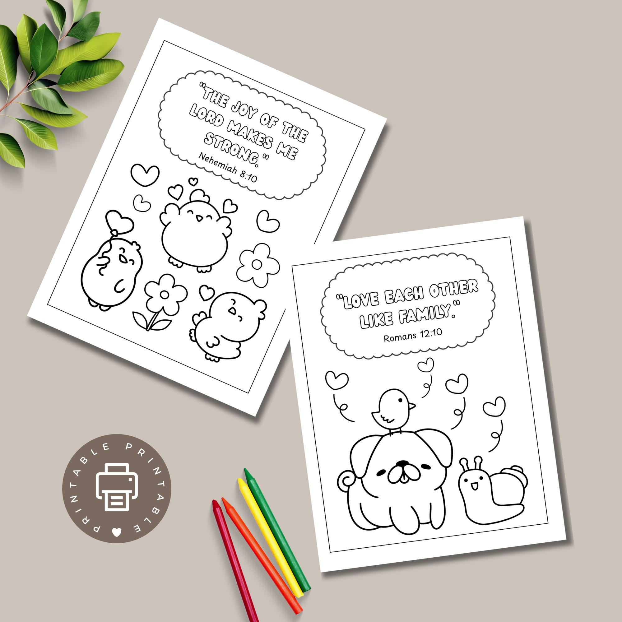 Psalm 23 Activities for Children, Printable Christian Bible Verse ...