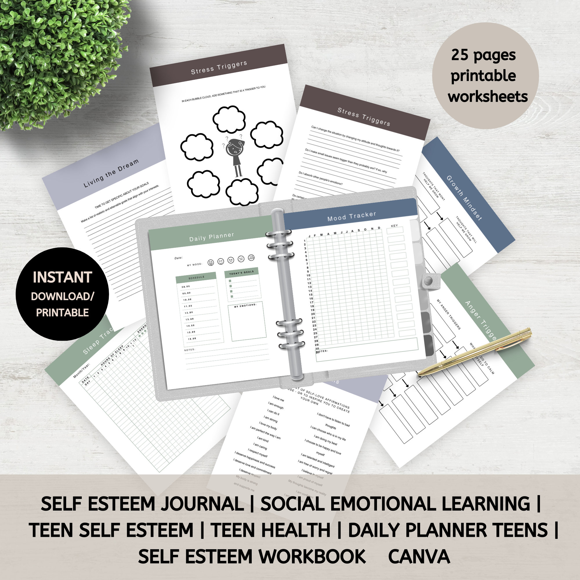 Self Esteem Journal, Coping Skills, Teen Self Esteem, Teen Health ...