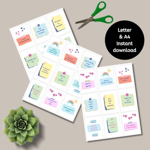 Positive Affirmation Cards for Teens, Teen Mental Health Affirmations, Printable Cards, Self ...