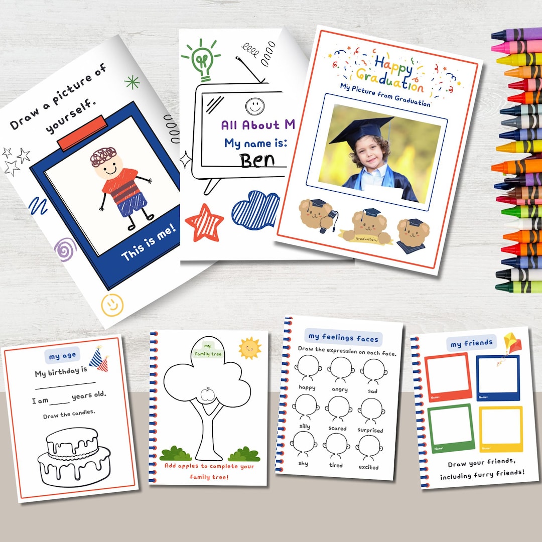 End of the Year Memory Book Preschool, Kinder, Pre K Graduation Book ...