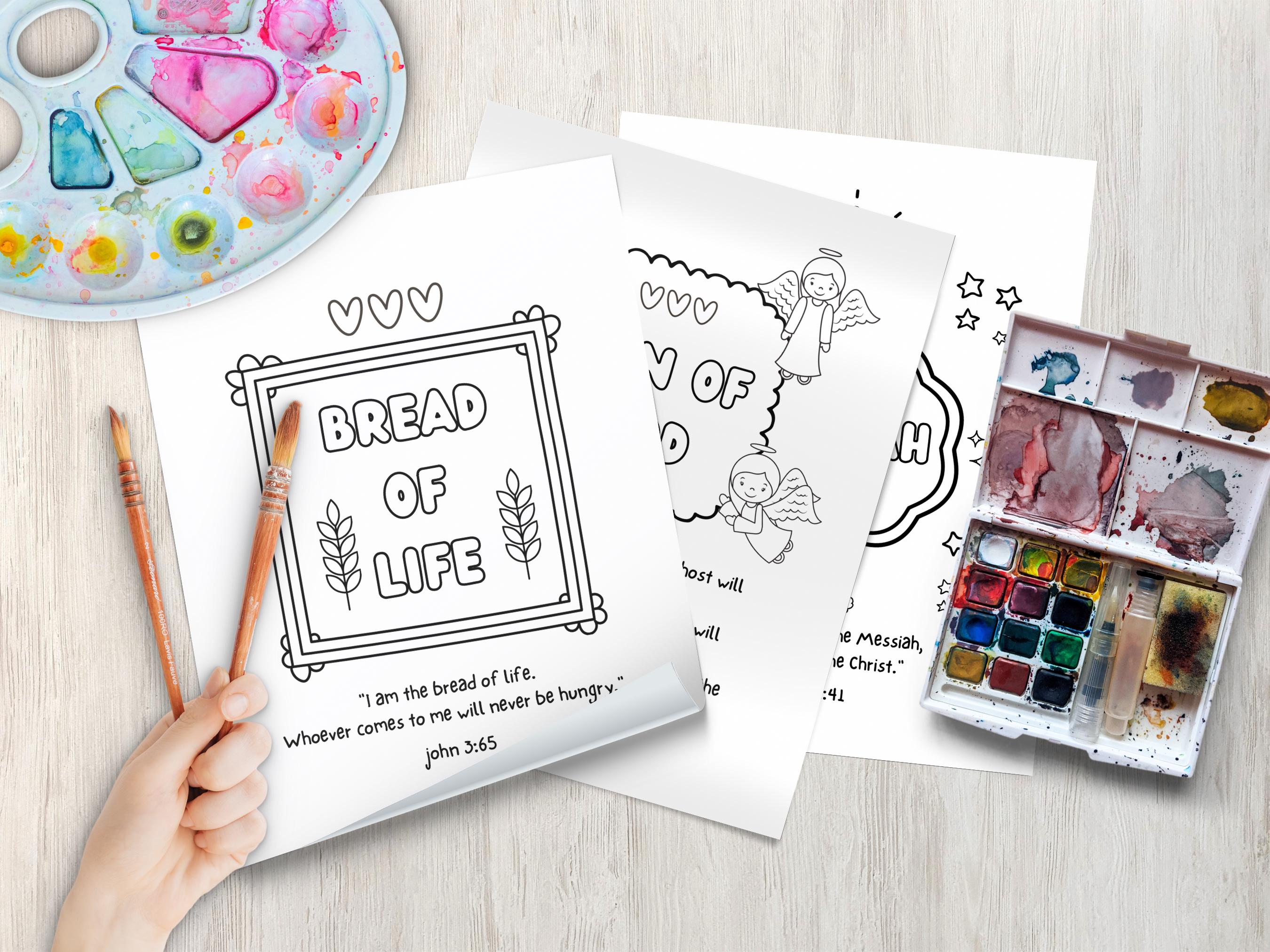 Names of Jesus Coloring Page, Printable Bible Activity for Kids ...