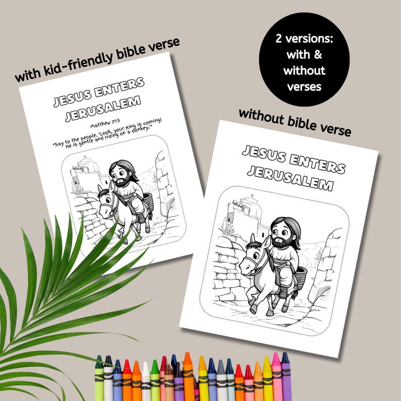Holy Week and Lent Coloring Pages, Catholic Easter Story Activity, PDF ...