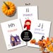 Halloween ABC Flash Cards, Halloween Alphabet Cards, Kids Halloween ...