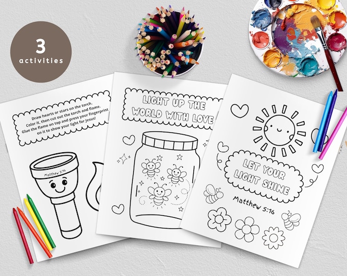 Light Bible Crafts for Kids | Matthew 5:16 Sunday School Craft | Let ...