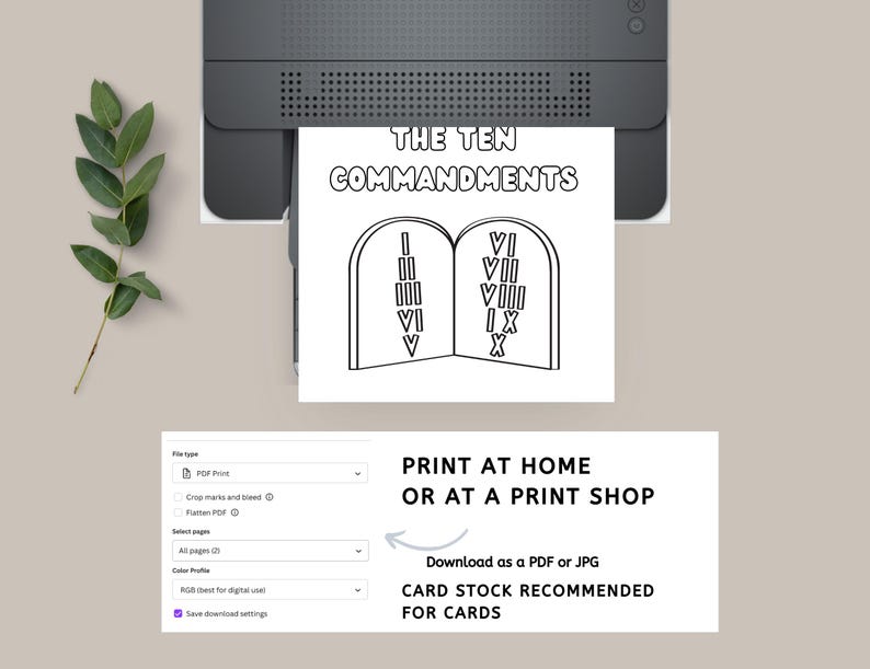 Ten Commandments for Kids Printable Coloring Pages, Bible Verse ...