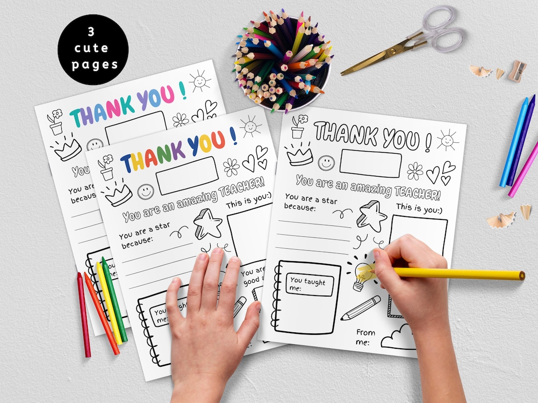 Thank You for Being My Teacher Printable, Teacher Appreciation DIY Gift ...