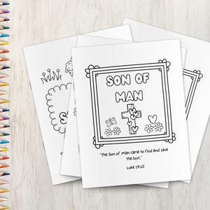 Names of Jesus Coloring Pages, Printable Bible Activity for Kids ...