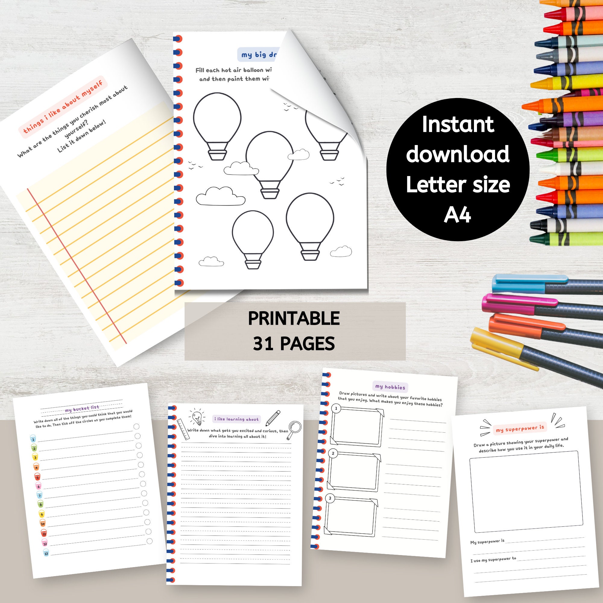 All About Me Activity Sheets, All About Me Worksheets Kids, Printable ...
