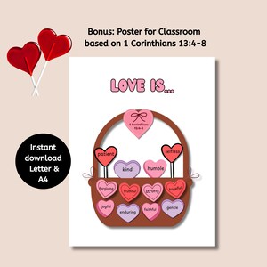 Love is Patient Coloring Pages: 1 Corinthians 13 Kids' Bible Craft, PDF ...