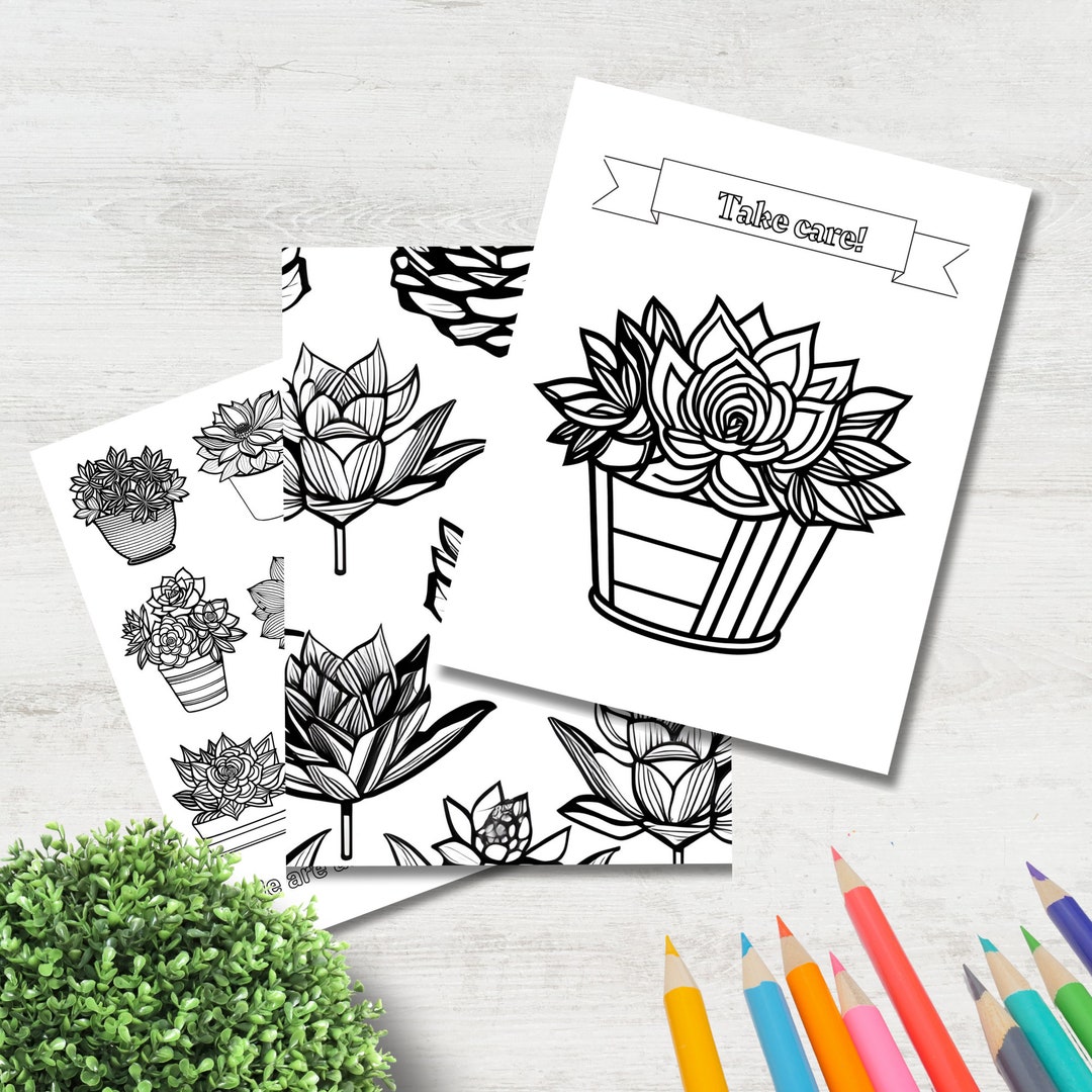 Get Well Soon Printable Coloring Pages, Feel Better Card, Printable ...