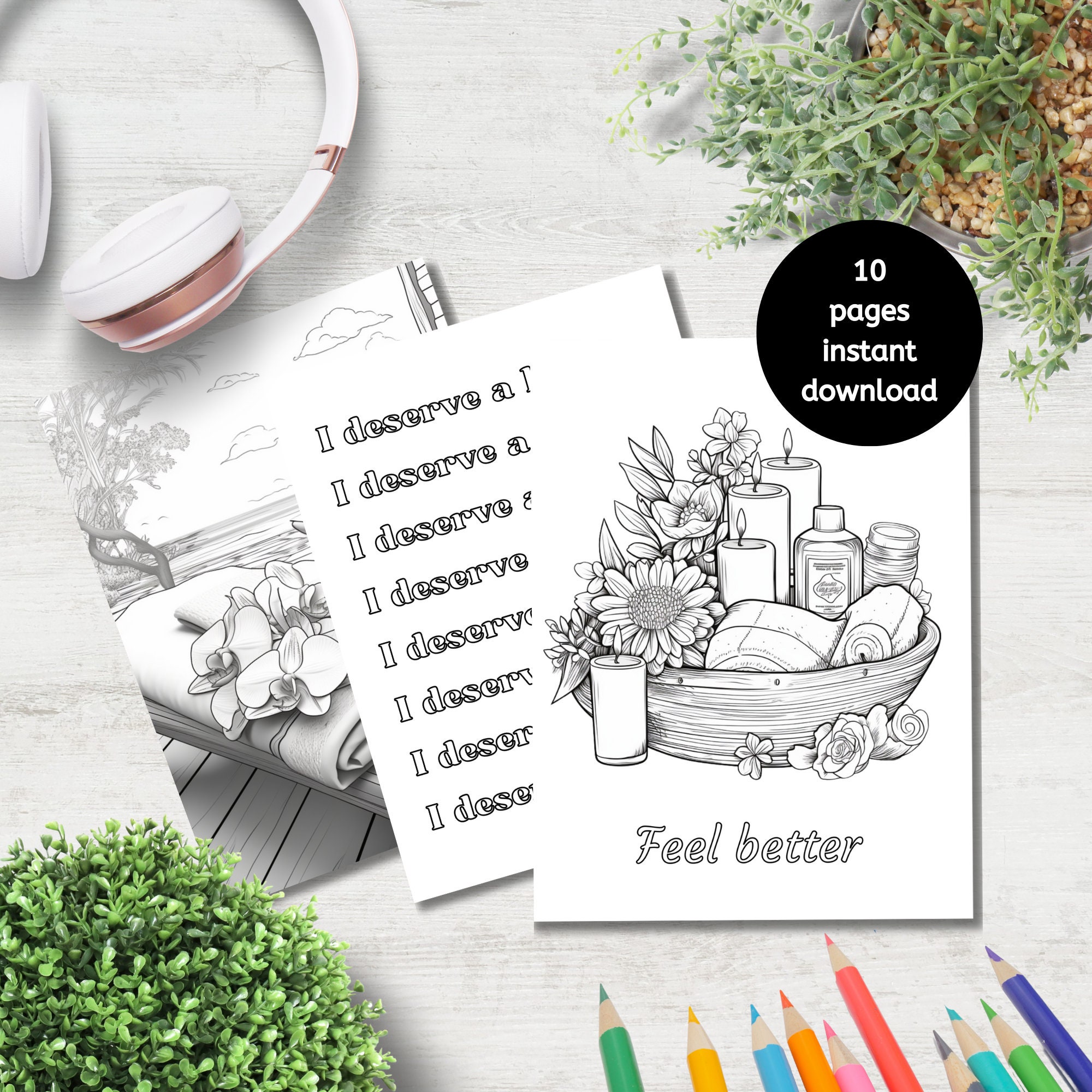 Get Well Soon Printable Coloring Pages, Feel Better Card, Printable ...