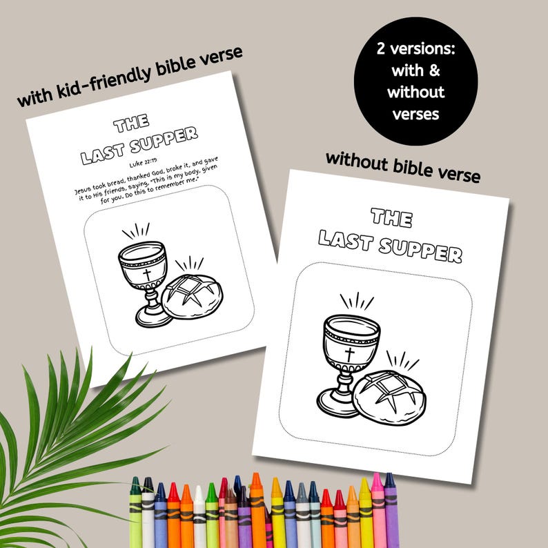 Holy Week and Lent Coloring Pages, Catholic Easter Story Activity, PDF ...