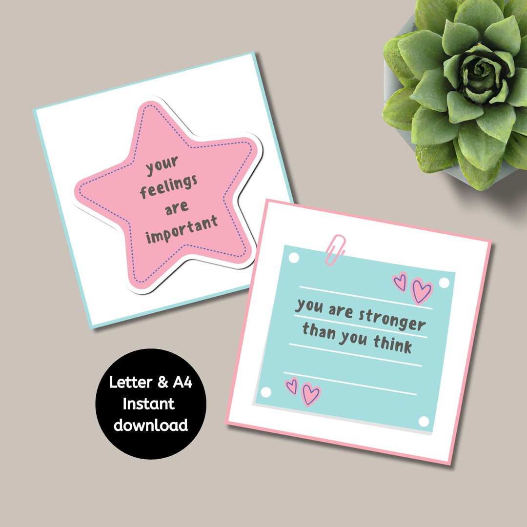 Positive Affirmation Cards for Teens, Teen Mental Health Affirmations ...