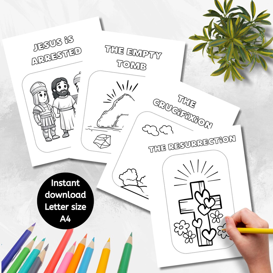 Holy Week and Lent Coloring Pages for Kids, Catholic and Christian ...