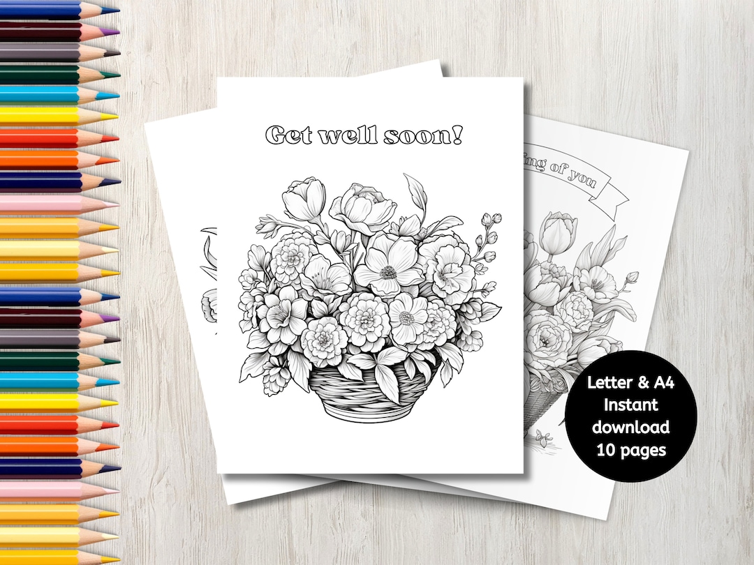 Get Well Soon Printable Coloring Pages, Printable Coloring Pages for ...