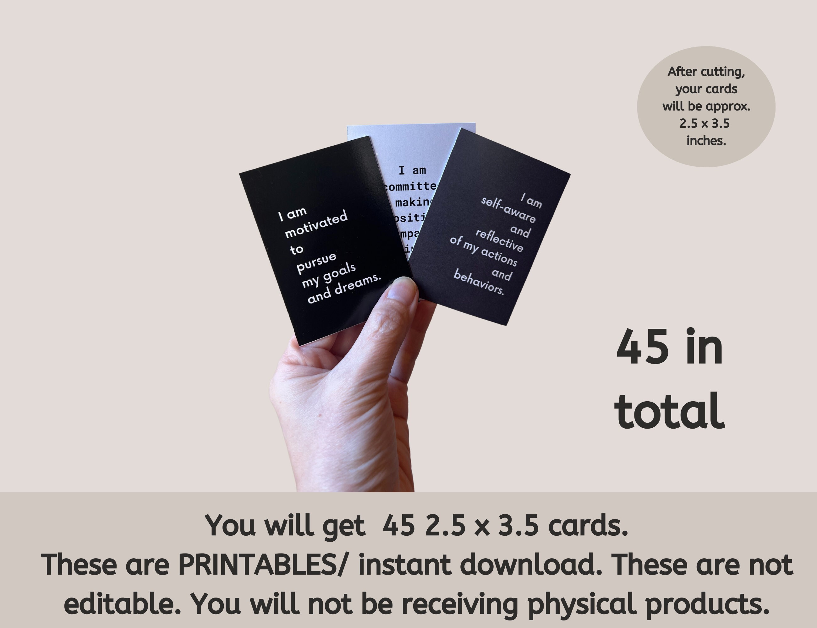 Positive Affirmation Cards for Men, Motivation Cards for Men, Gifts for ...