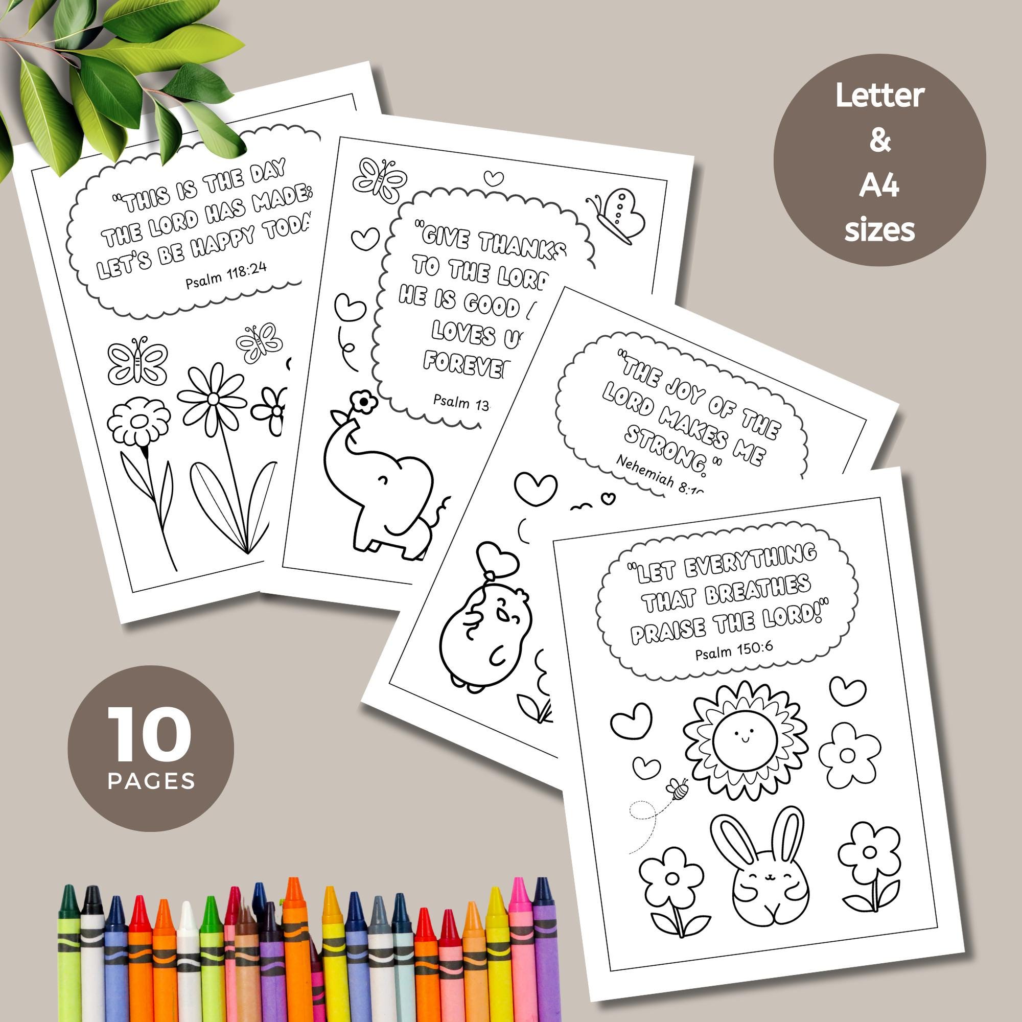 Psalm 23 Activities for Children, Printable Christian Bible Verse ...