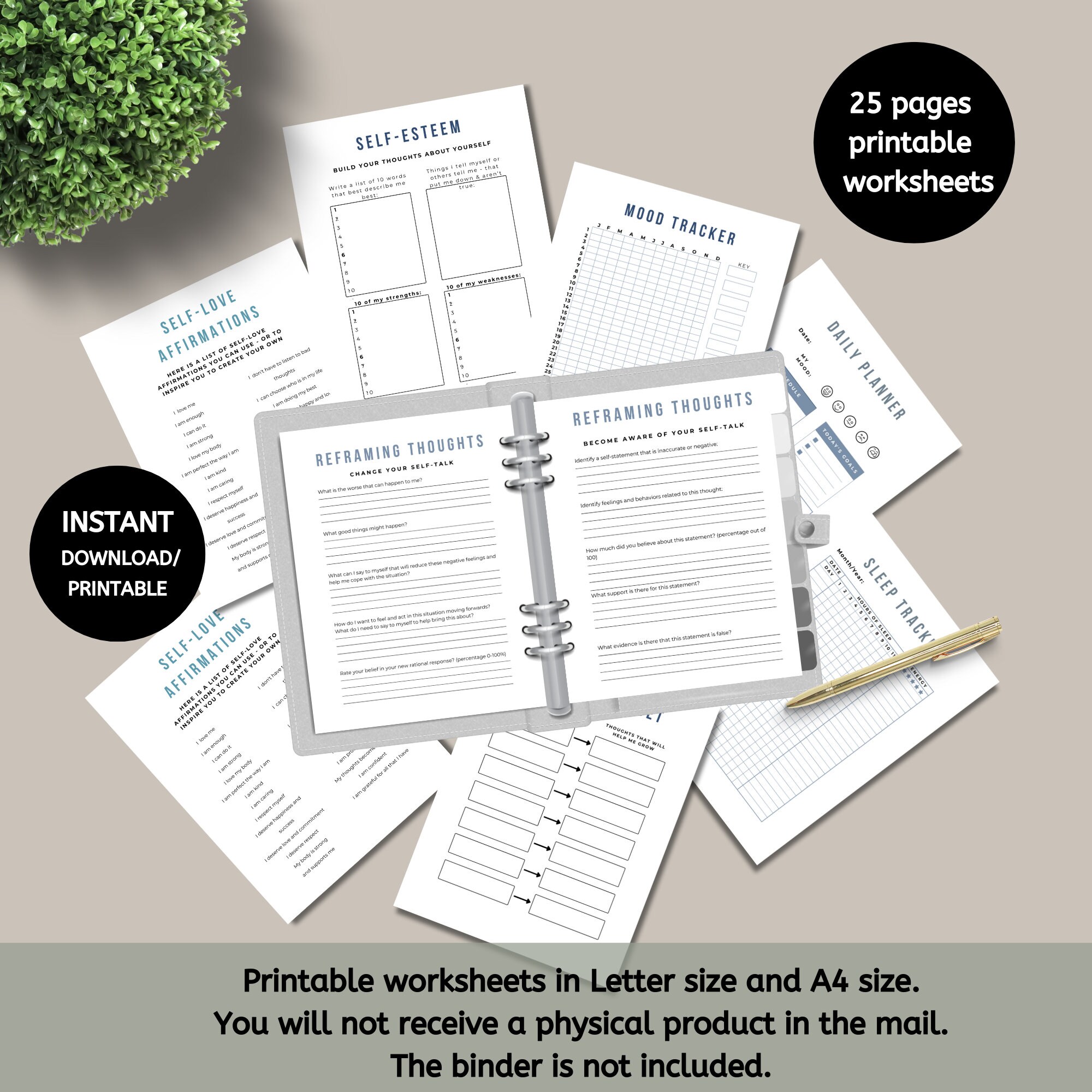 Self Esteem Journal, Coping Skills, Teen Self Esteem, Daily Planner ...